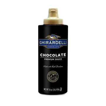 Ghirardelli 64 oz. Black Label Dark Chocolate Sauce | Fortuna Enterprises