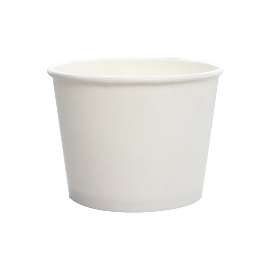Karat 12 oz. White Double Poly Coated Hot/Cold Paper Food Container ...