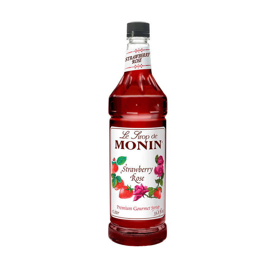 Monin Strawberry Rose Syrup | Fortuna Enterprises