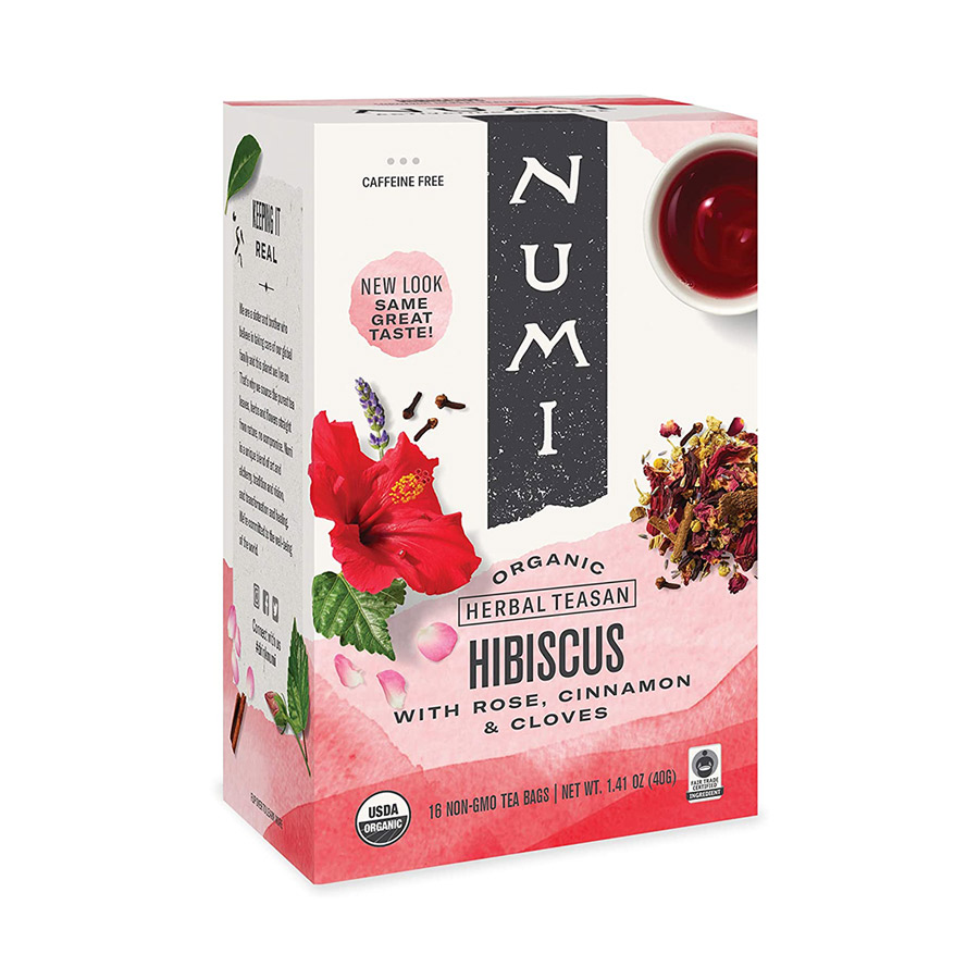Numi Organic Embrace/Hibiscus Holistic Herbal Tea Blend Bags | Fortuna ...