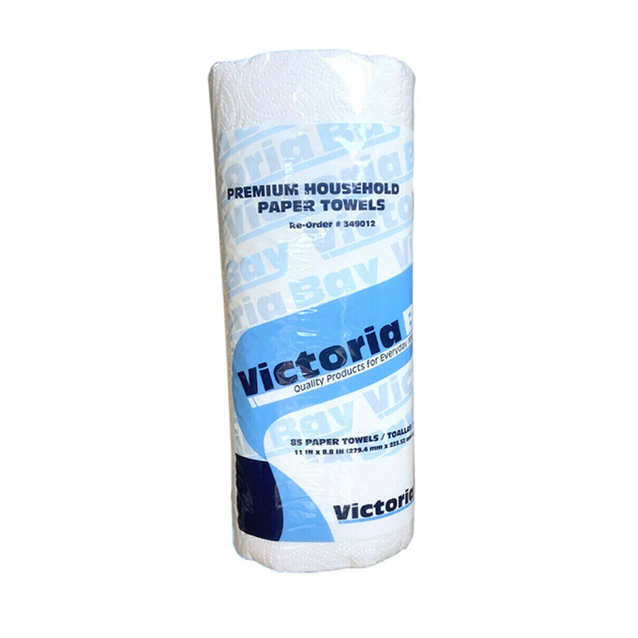 Victoria Bay White 2-Ply Household Paper Towel Roll | Fortuna Enterprises