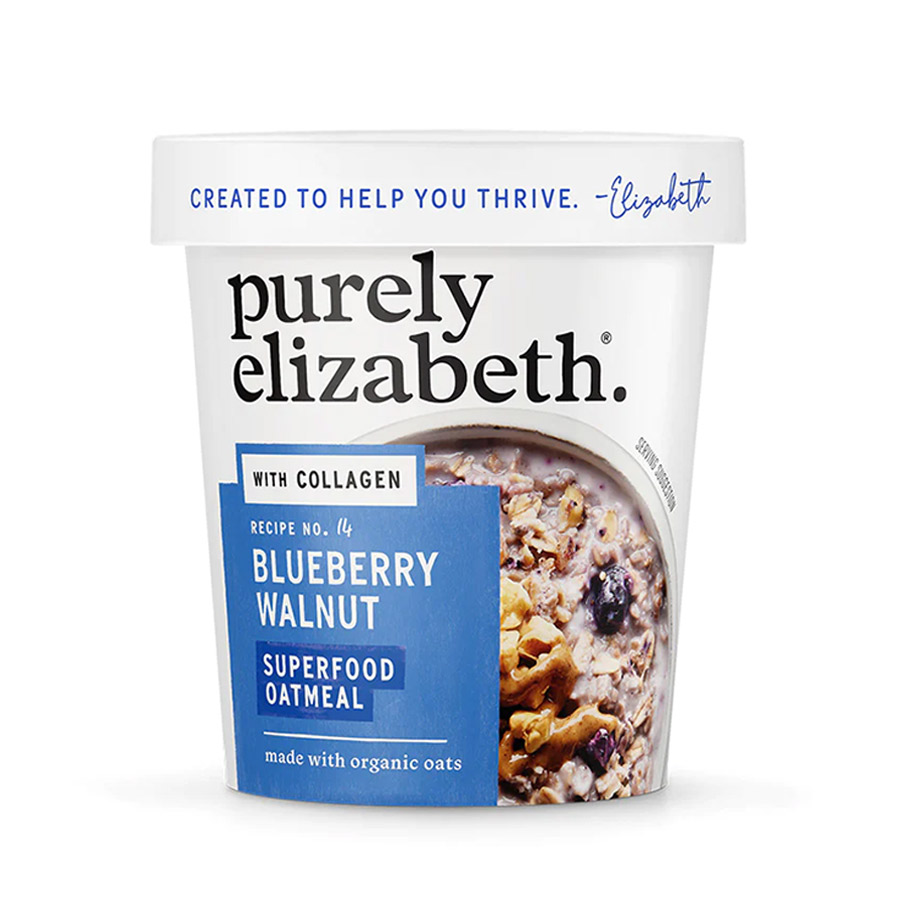 Purely Elizabeth Blueberry Walnut Superfood Oatmeal with Collagen Cup ...