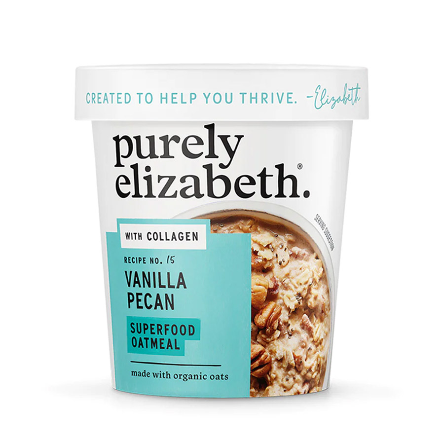 Purely Elizabeth Vanilla Pecan Superfood Oatmeal with Collagen Cup ...