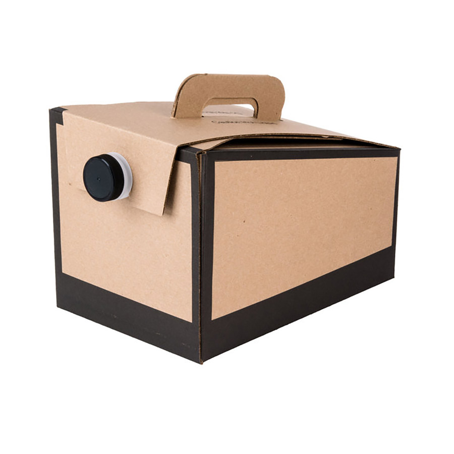 Beverage On The Move 160 oz. Border Print Carry Out Coffee Box ...