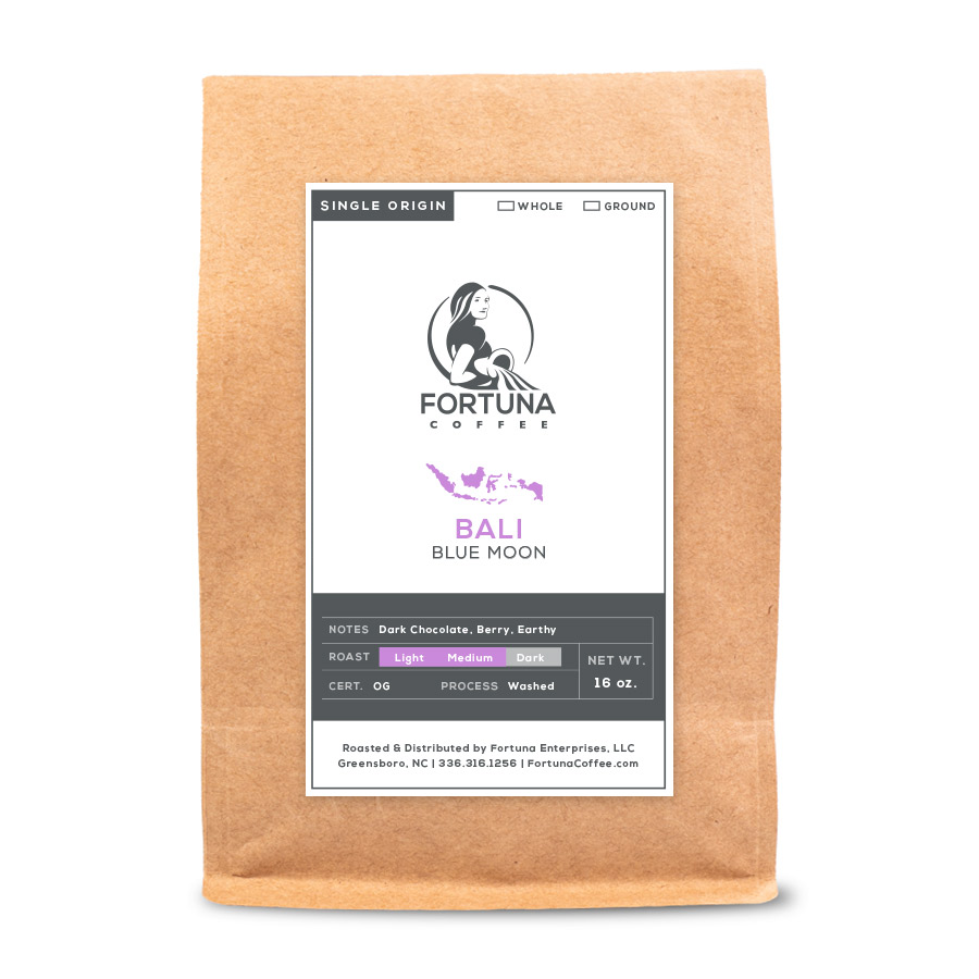 Bali Blue Moon Organic Single Origin Coffee | Fortuna Enterprises