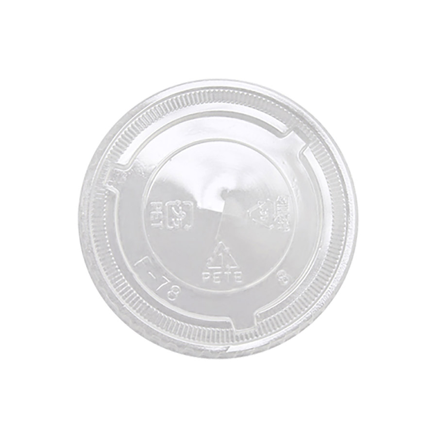 Karat 8 oz. & 10 oz. PET Plastic Straw Slot Flat Lids (78mm) | Fortuna ...