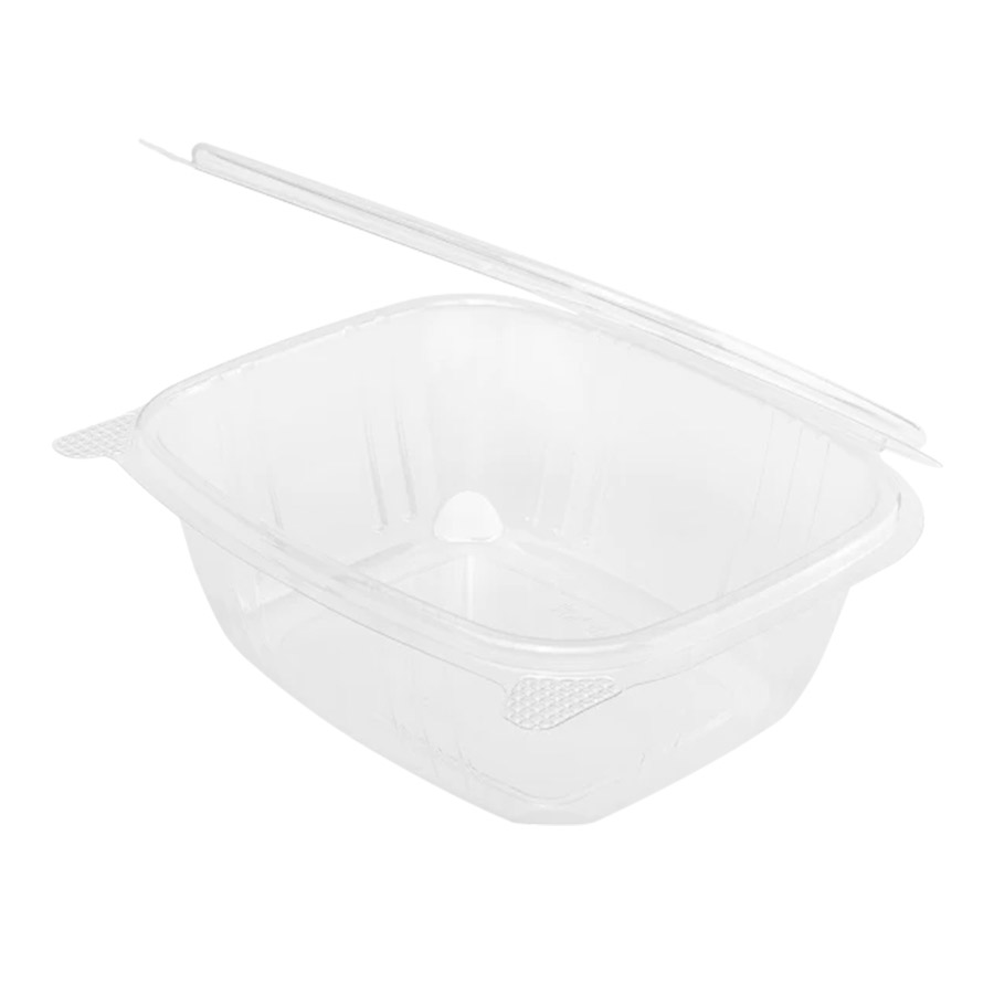 Karat 32 oz. Clear PET Plastic Hinged Deli Container | Fortuna Enterprises