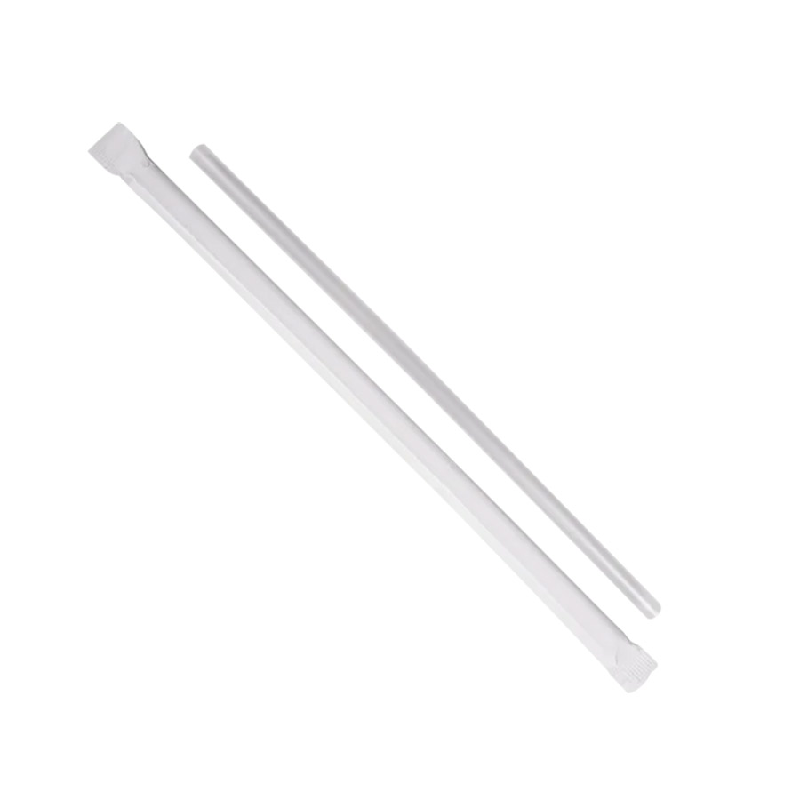 Karat 7.75" Jumbo Clear Plastic Straws