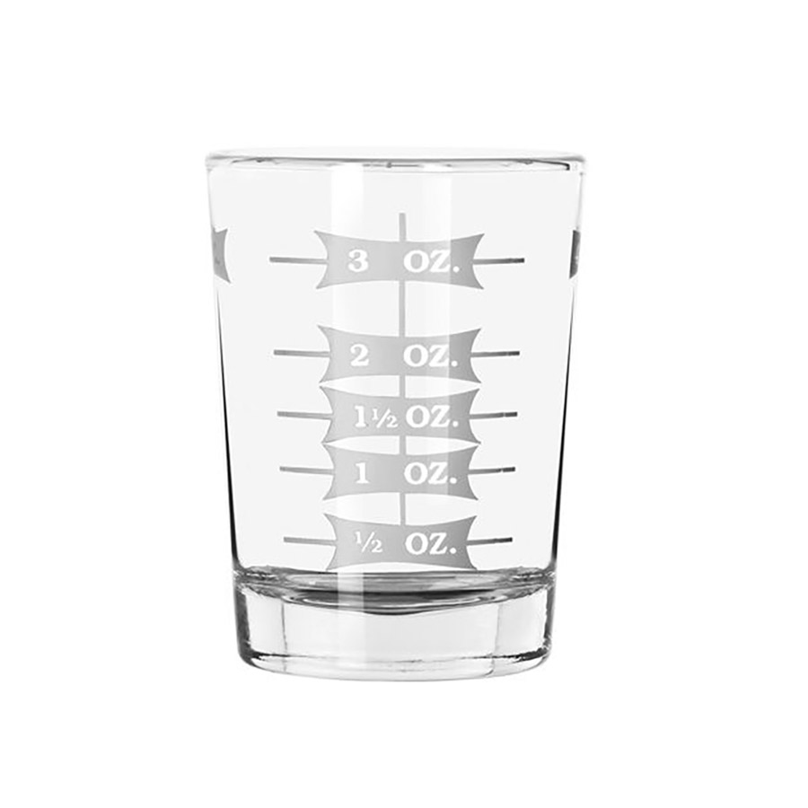 Libbey 4 oz Shot Glass Marked At Every 0.5oz | Fortuna Enterprises