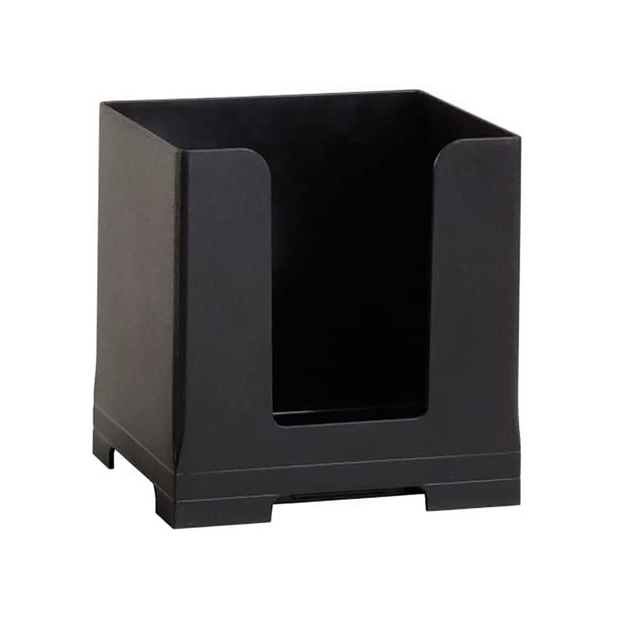 Snap Bin Black 5" Molded ABS Plastic Napkin/Cup Sleeve Holder | Fortuna ...