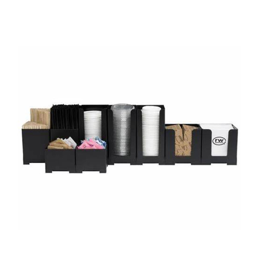 Snap Bin Black Molded ABS Plastic Complete Cafe Kit | Fortuna Enterprises