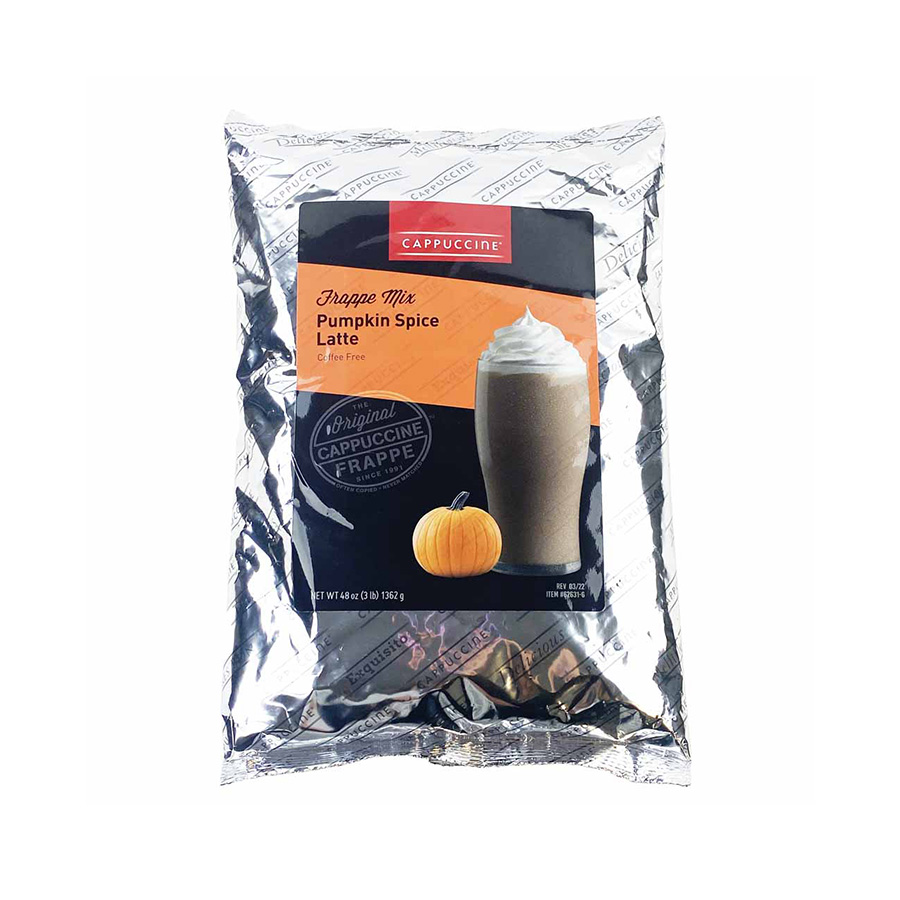 Cappuccine Spiced Chai Latte Tea Frappe Mix 3 lb. Bag | Fortuna Enterprises
