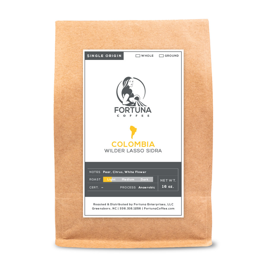 Colombia Wilder Lasso Sidra Single Origin Coffee | Fortuna Enterprises