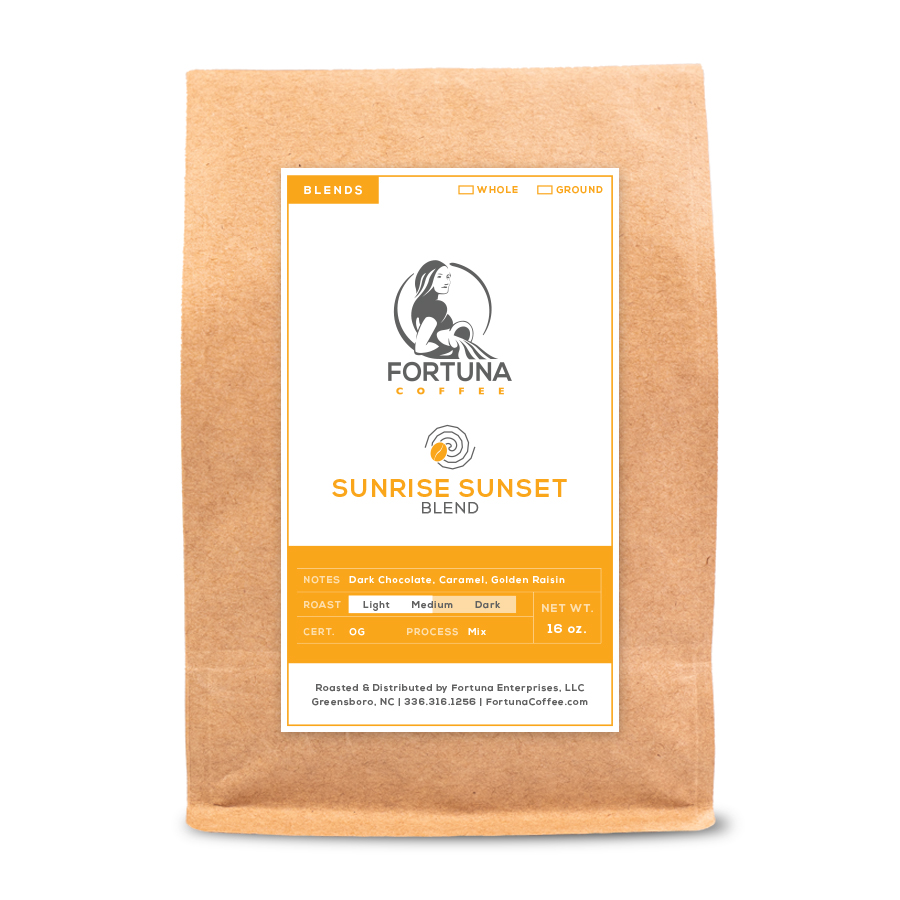 OrganicSunrise Sunset Coffee Blends | Fortuna Enterprises