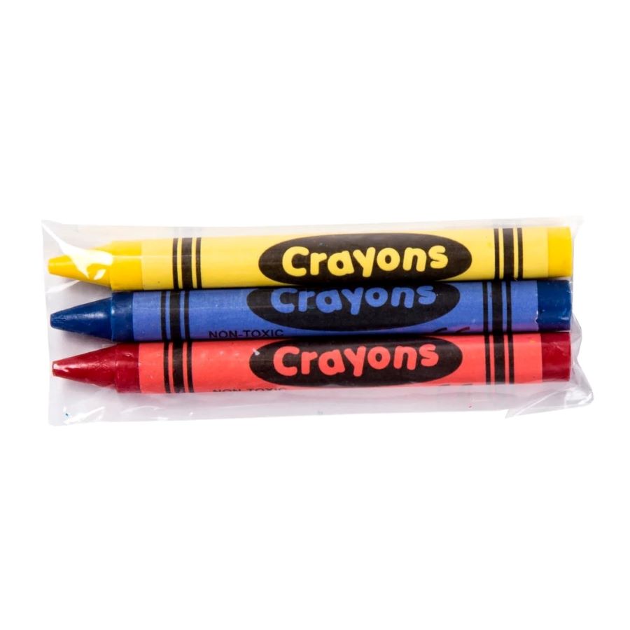 3 Color Assorted Crayon Pack | Fortuna Enterprises