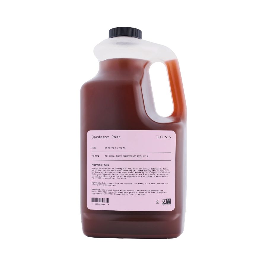 Dona Cardamom Rose Concentrate 64 oz. Bottle | Fortuna Enterprises