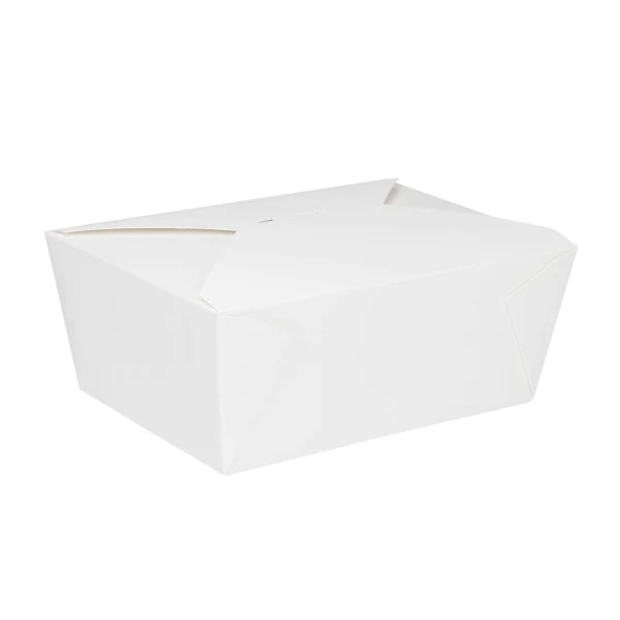 Karat 110 fl oz Fold To-Go Box #4 White | Fortuna Enterprises
