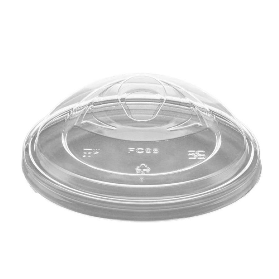 Karat 12-24 oz. PET Plastic Strawless Enclosure Sipper Lids (98mm ...