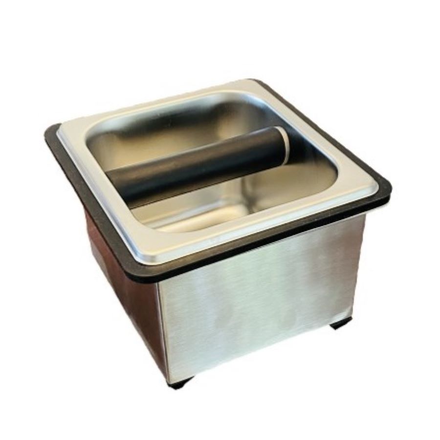 Rattleware Basic Stainless Steel Knock Box Set With Metal Base 6" x 5.5 ...