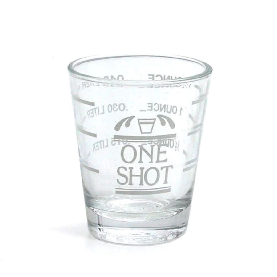 Franmara 2 oz Measured Professional White Lined Shot Glass | Fortuna ...