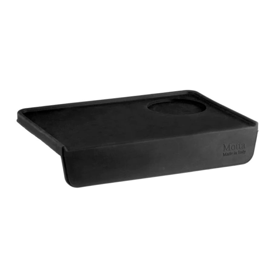Motta Corner Black Tamping Mat 5" x 12" | Fortuna Enterprises
