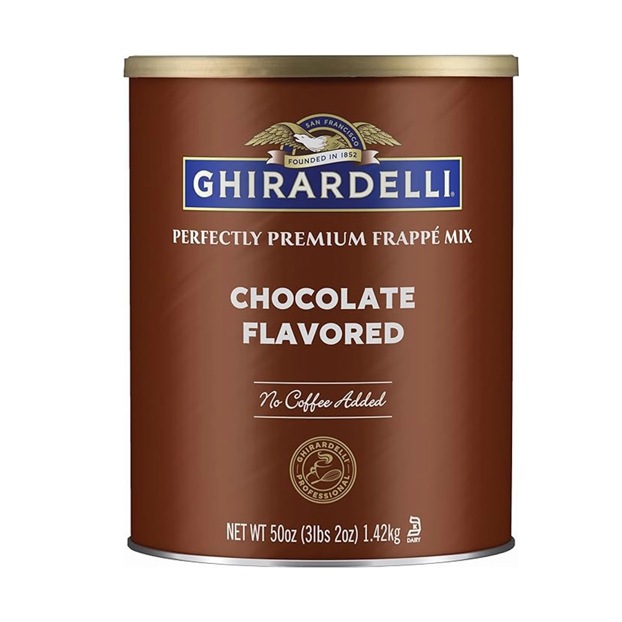 Ghirardelli 3 lb. Can Chocolate Frappe Mix | Fortuna Enterprises